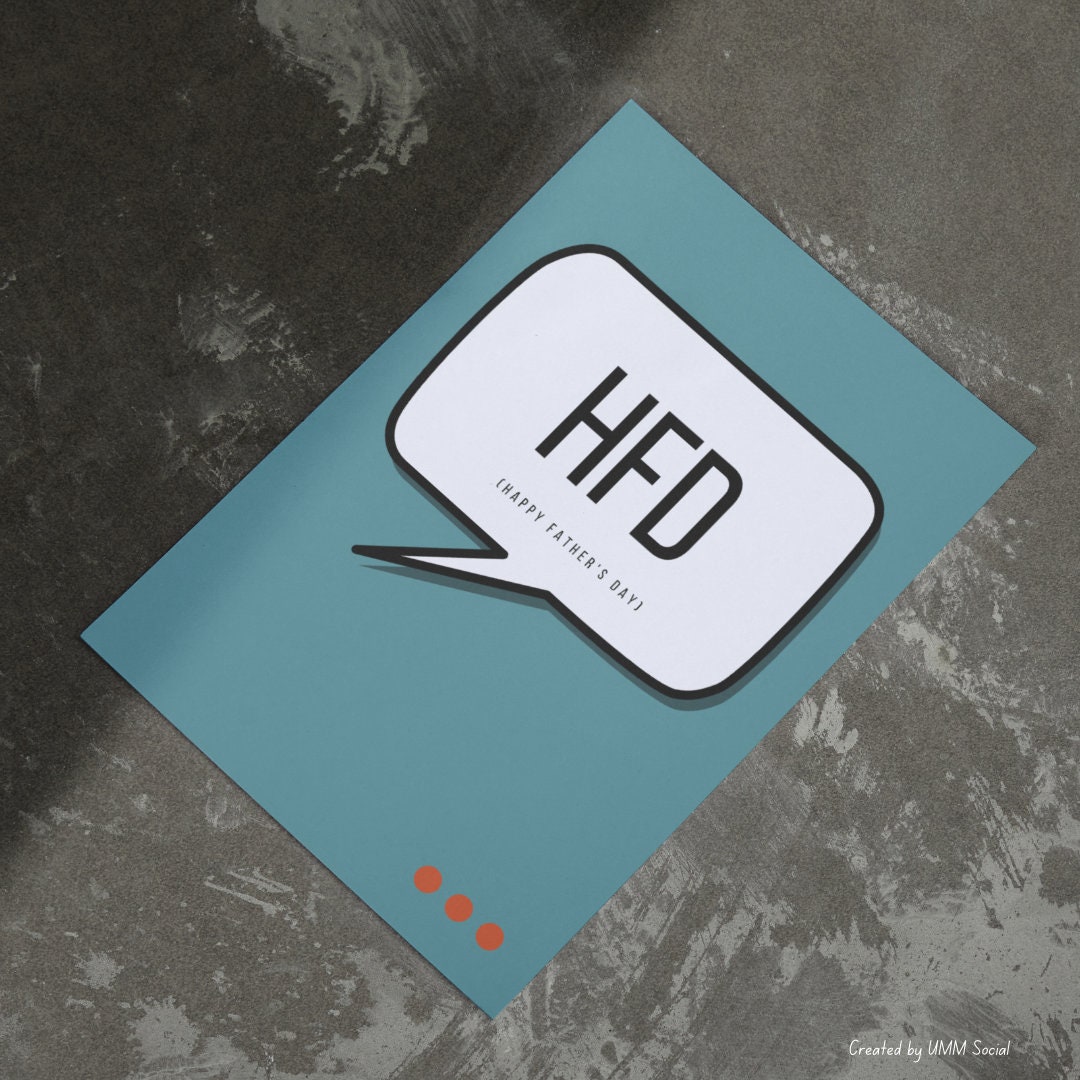 Digital Printable Father's Day Foldable Card. Digital Download PDF ...