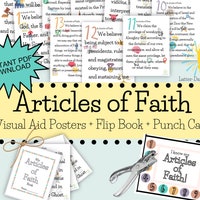 10 Commandments Printable, LDS Primary, Visual Aid Memorization ...