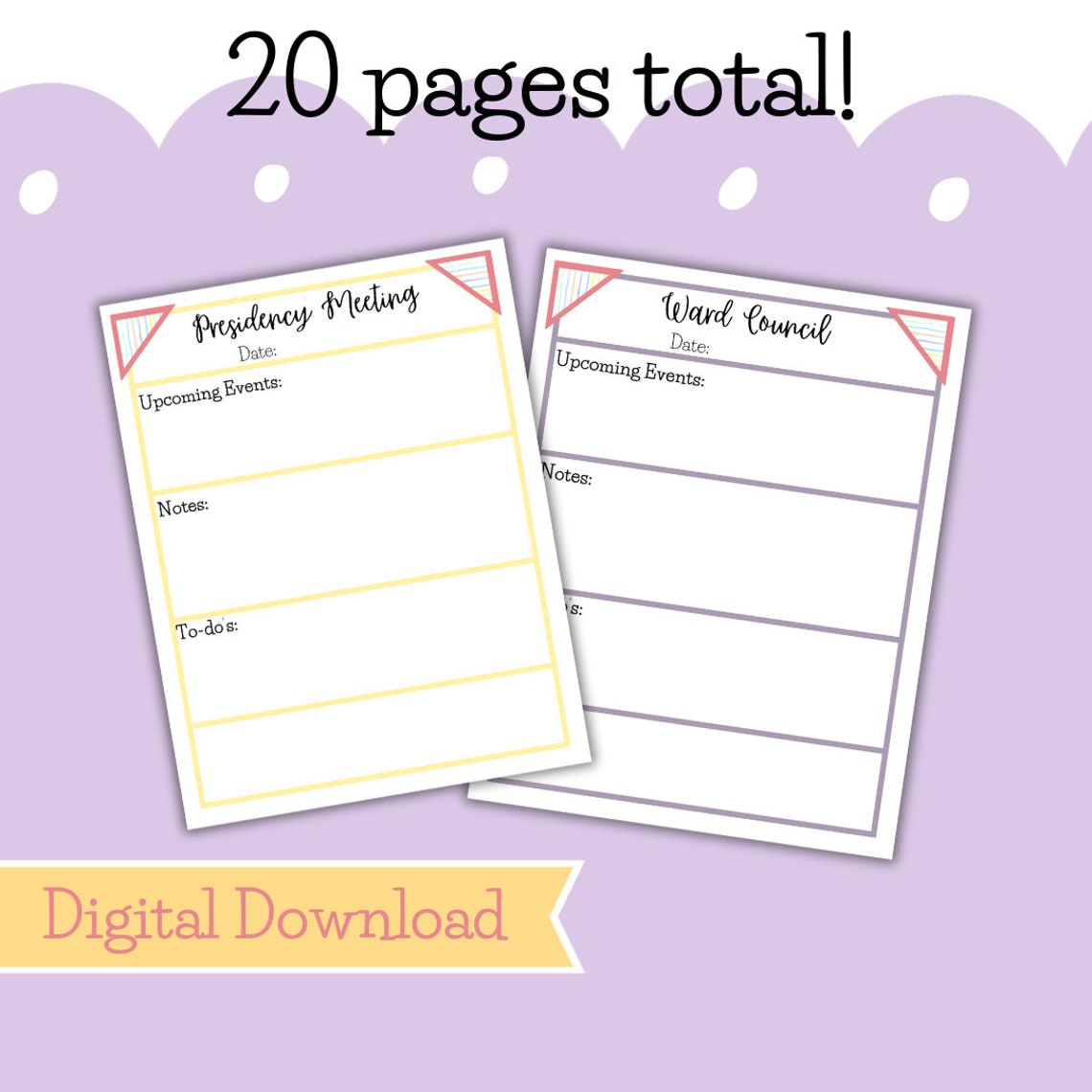 2024 Primary Binder Bundle, CMF Book of Mormon, Presidency Templates ...