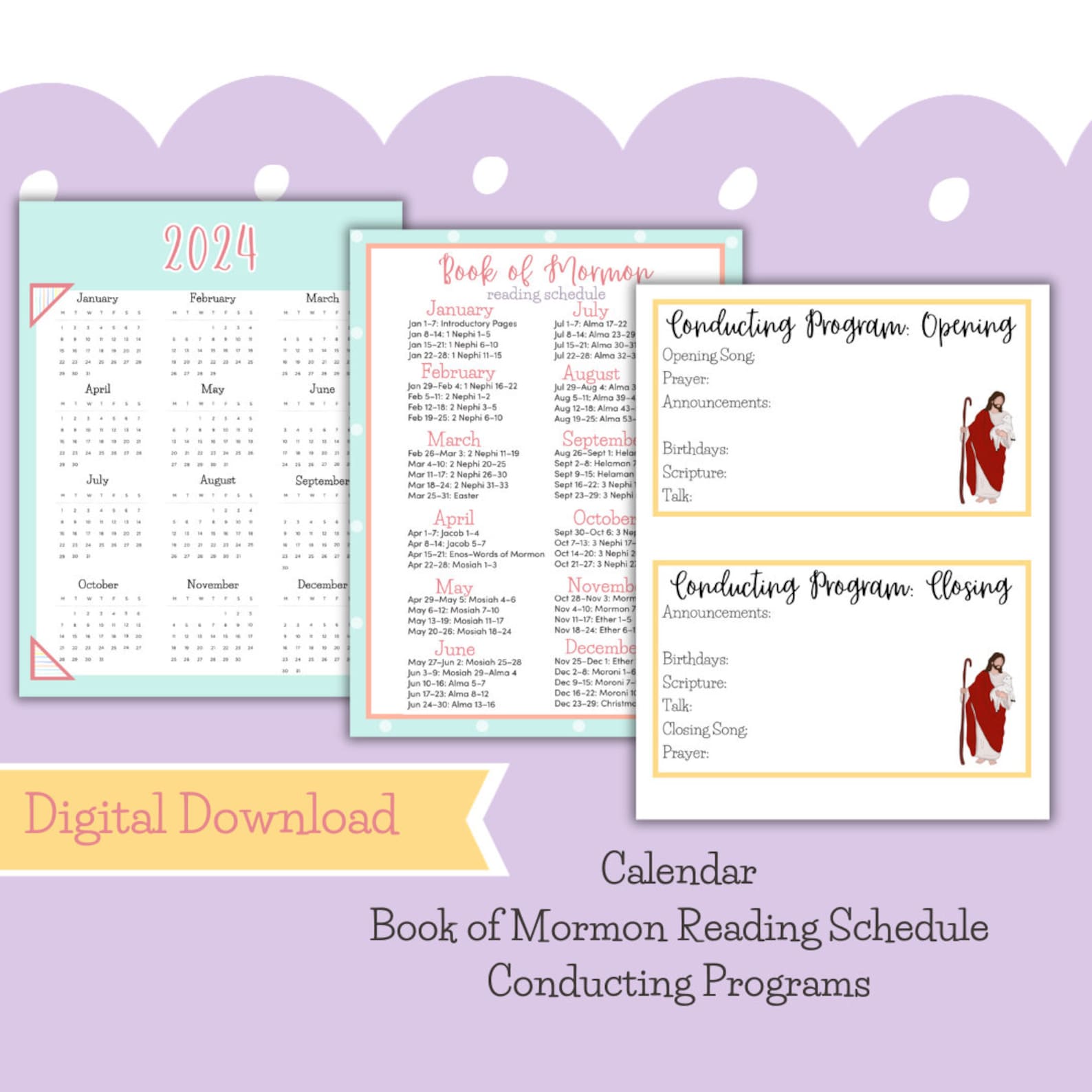 2024 Primary Binder Bundle, CMF Book of Mormon, Presidency Templates ...