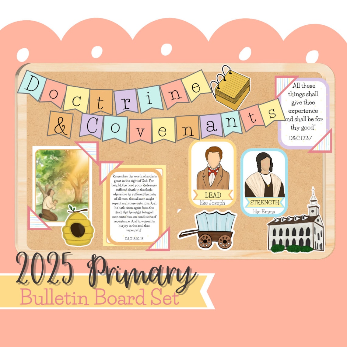 LDS Primary Bulletin Board Bundle, 2025 D&C, Church of Jesus Christ of ...