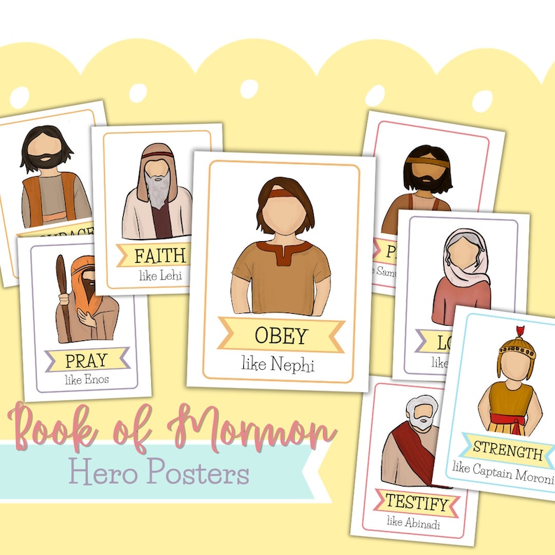 Book of Mormon Prophets Visual Aids, Church of Jesus Christ of Latter ...
