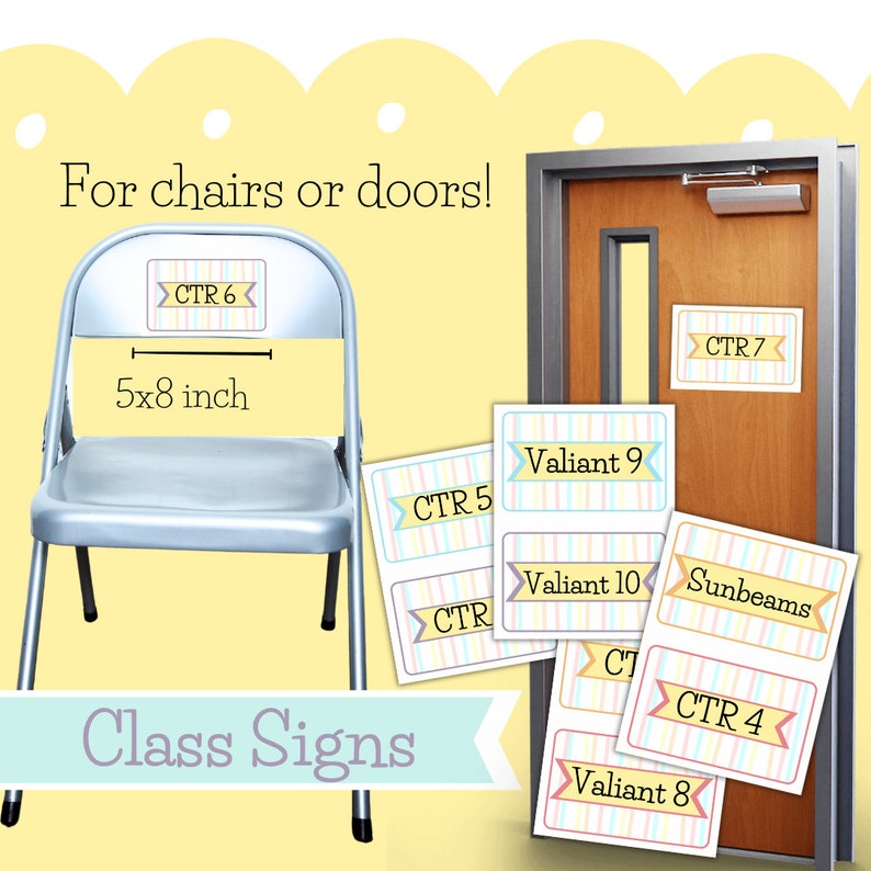 LDS Primary Sign and Tag Bundle, 2024 Book of Mormon, Church of Jesus ...