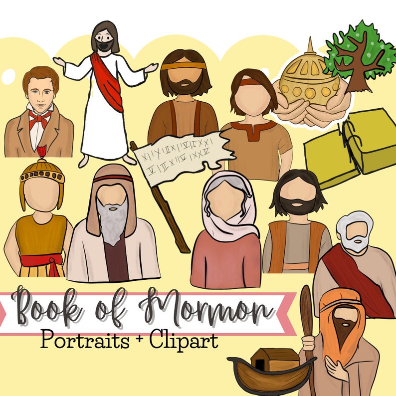 Book of Mormon Clipart Visual Aids, PNG Characters and Prophets, Church ...