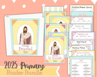 2025 LDS Primary Planner, Primary Presidency Binder, Teacher Class ...