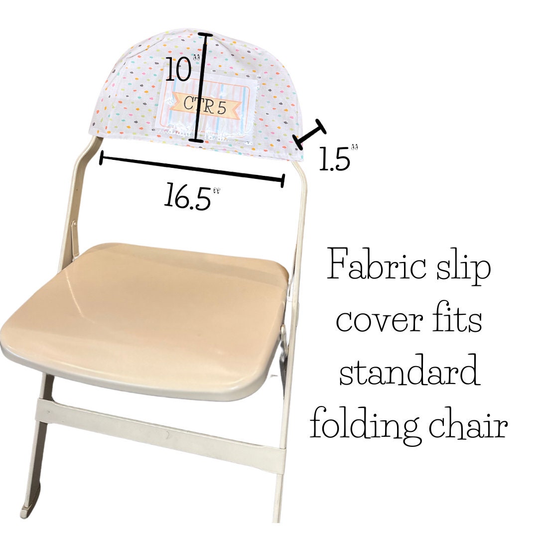 Primary Folding Chair Covers, LDS Church Class Chair Signs, Fabric ...