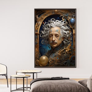 Albert Einstein Scientist Digital Print, Culture Wall Art, Einstein ...