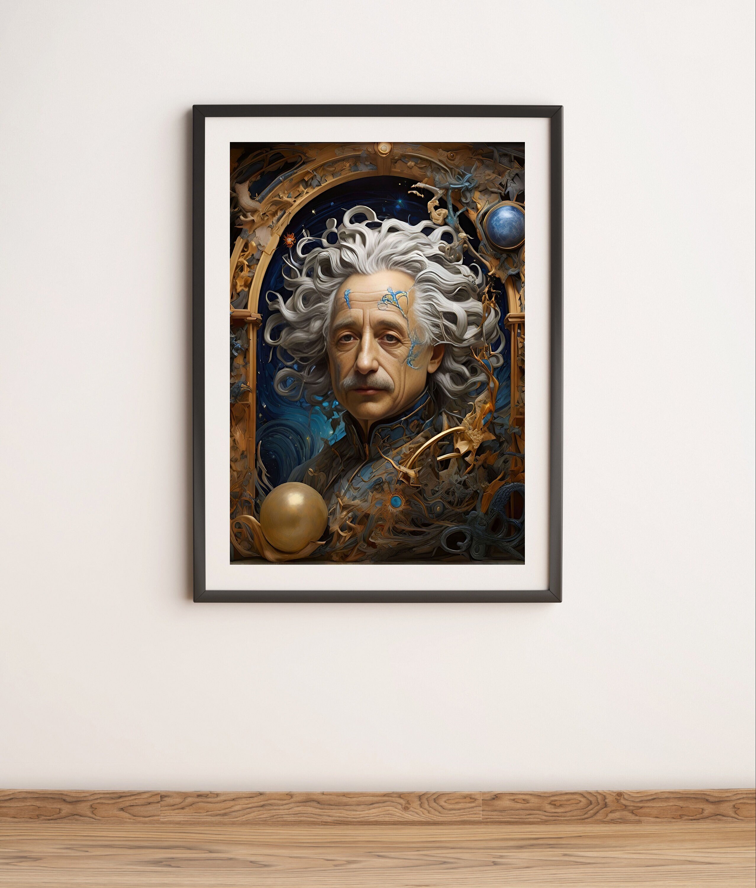 Albert Einstein Scientist Digital Print, Culture Wall Art, Einstein ...