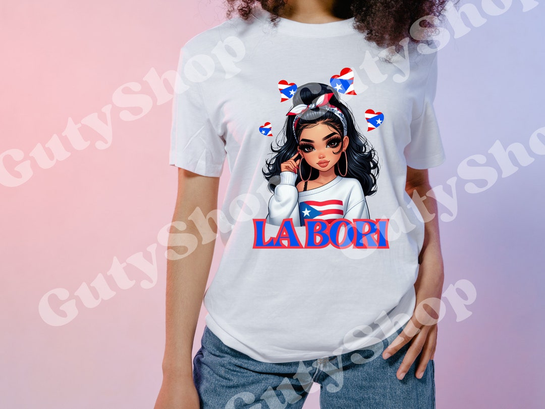 Cute Puerto Rican Girl, Png for Dtf, Uvdtf and Much More - Etsy