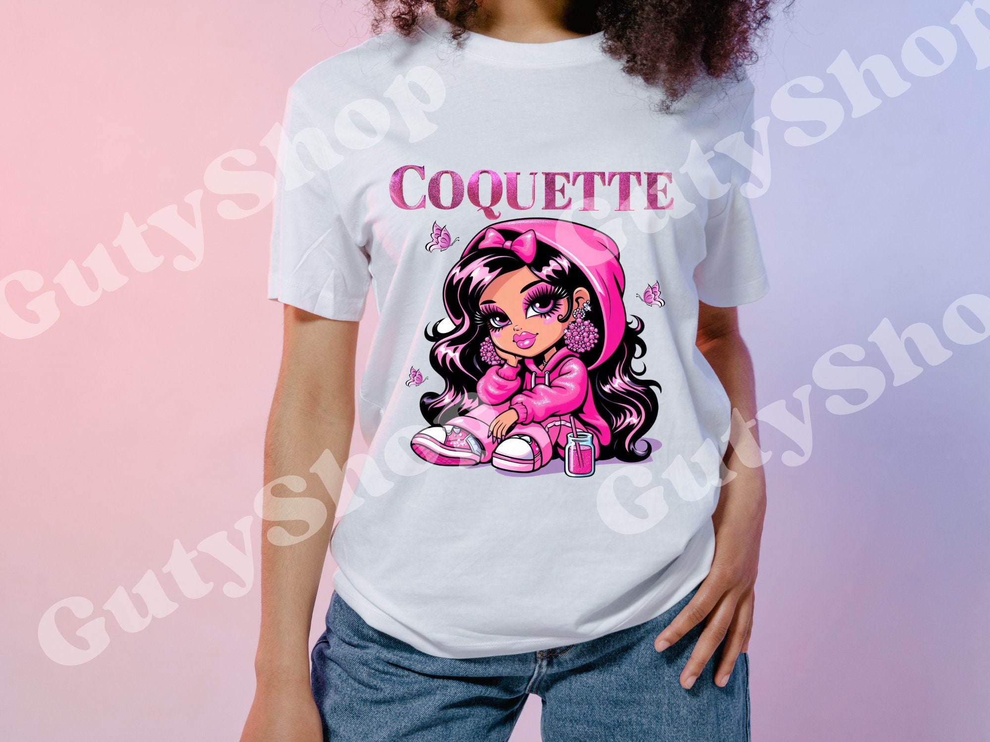 Pink Coquette Girl Png - Etsy