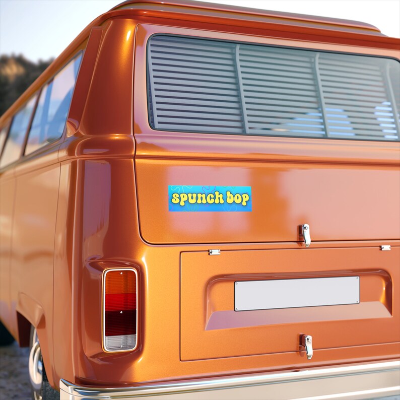 Spunch Bop | Bumper Sticker AND Magnet | Funny Meme Sticker | 8.7'' X 2 ...
