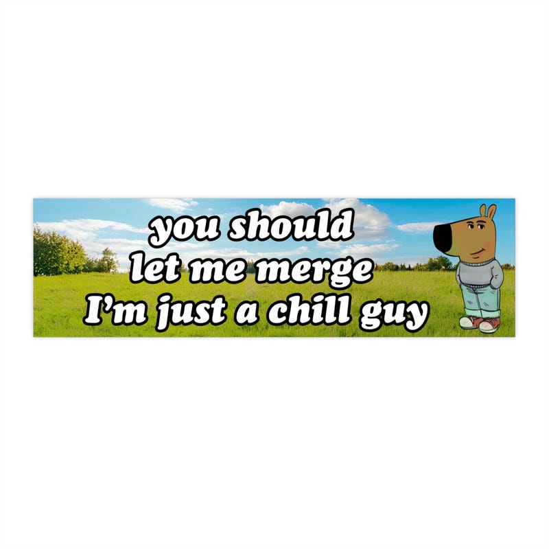 Chill Guy Meme Sticker - Etsy