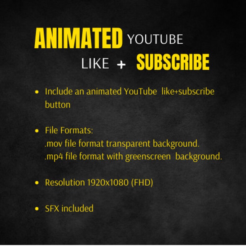 Animated Youtube Subscribe Button - Etsy