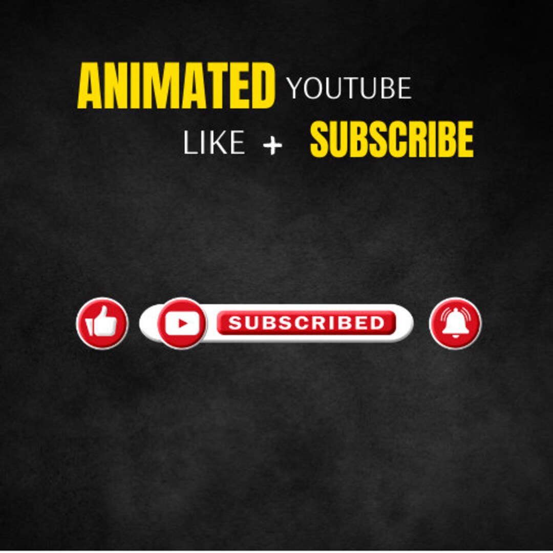 Animated Youtube Subscribe Button - Etsy