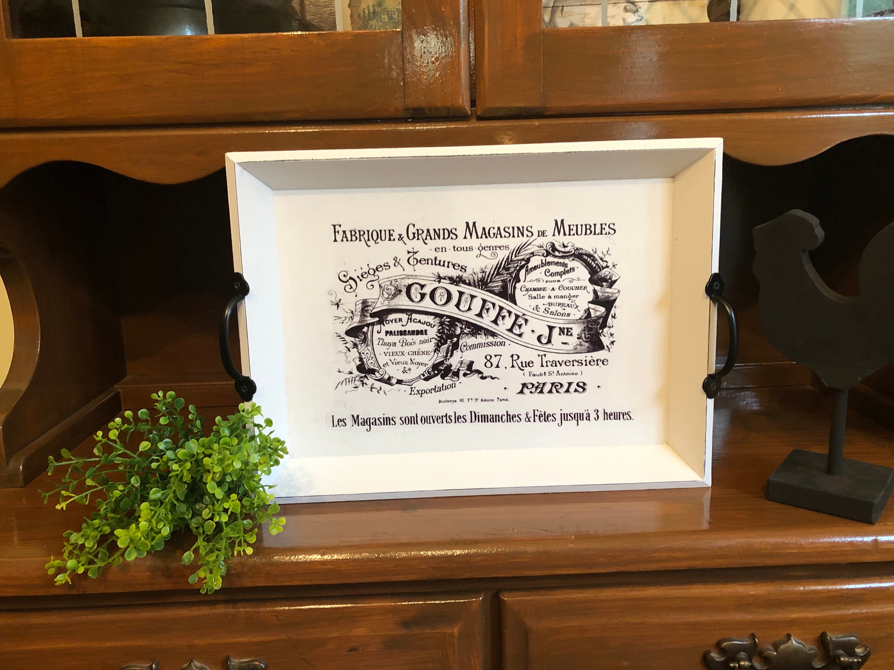 Vintage Farmhouse Thrifted Upcycled Tray - Etsy