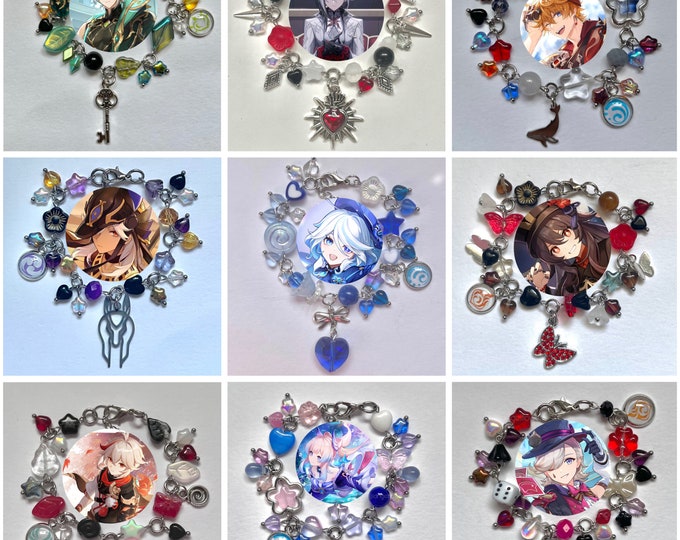 Genshin Impact Handmade Clutter Bracelets choose Your Favourite ...