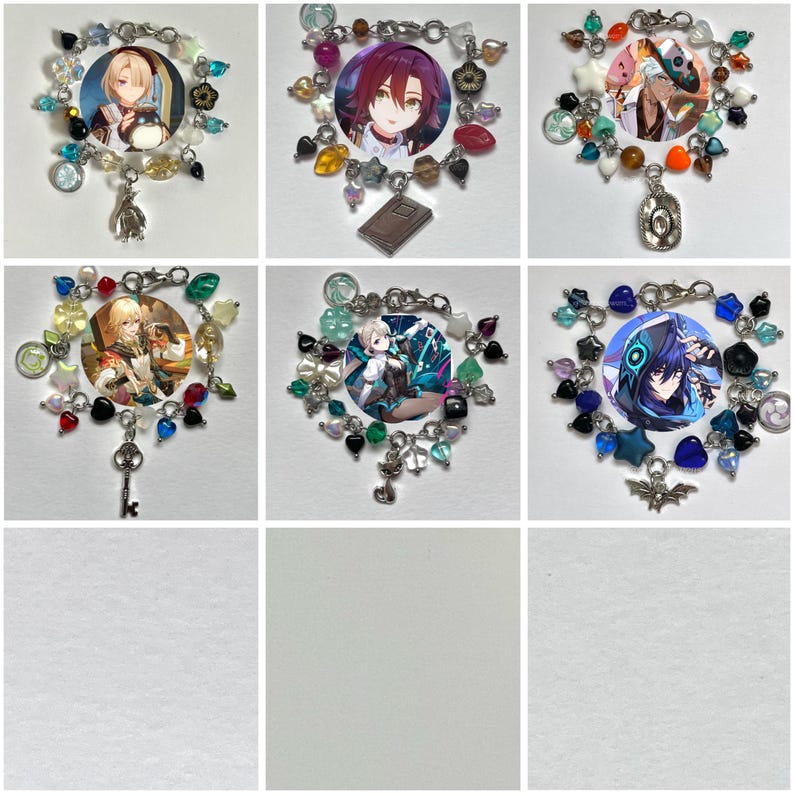 Genshin Impact Handmade Matching Clutter Bracelets (choose Any 2 ...