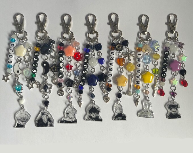 Jjk Inspired Keychains - Etsy