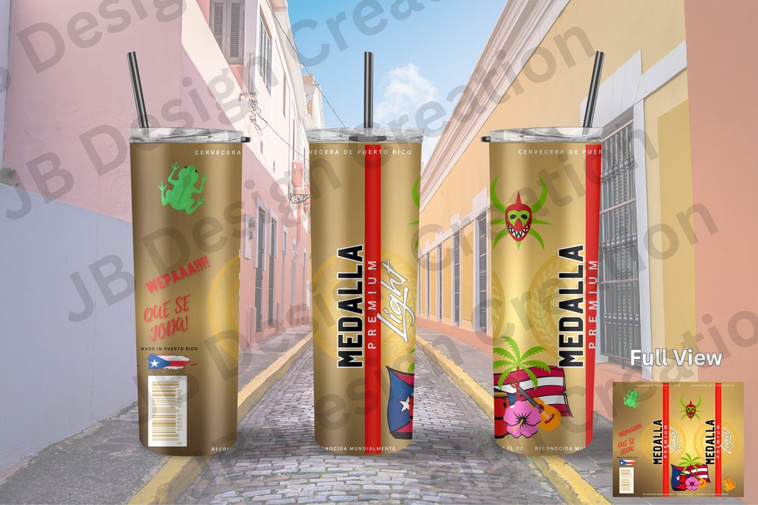 Medalla Light Tumbler Inspired Bymedalla Light Beer Puerto Rico Special ...