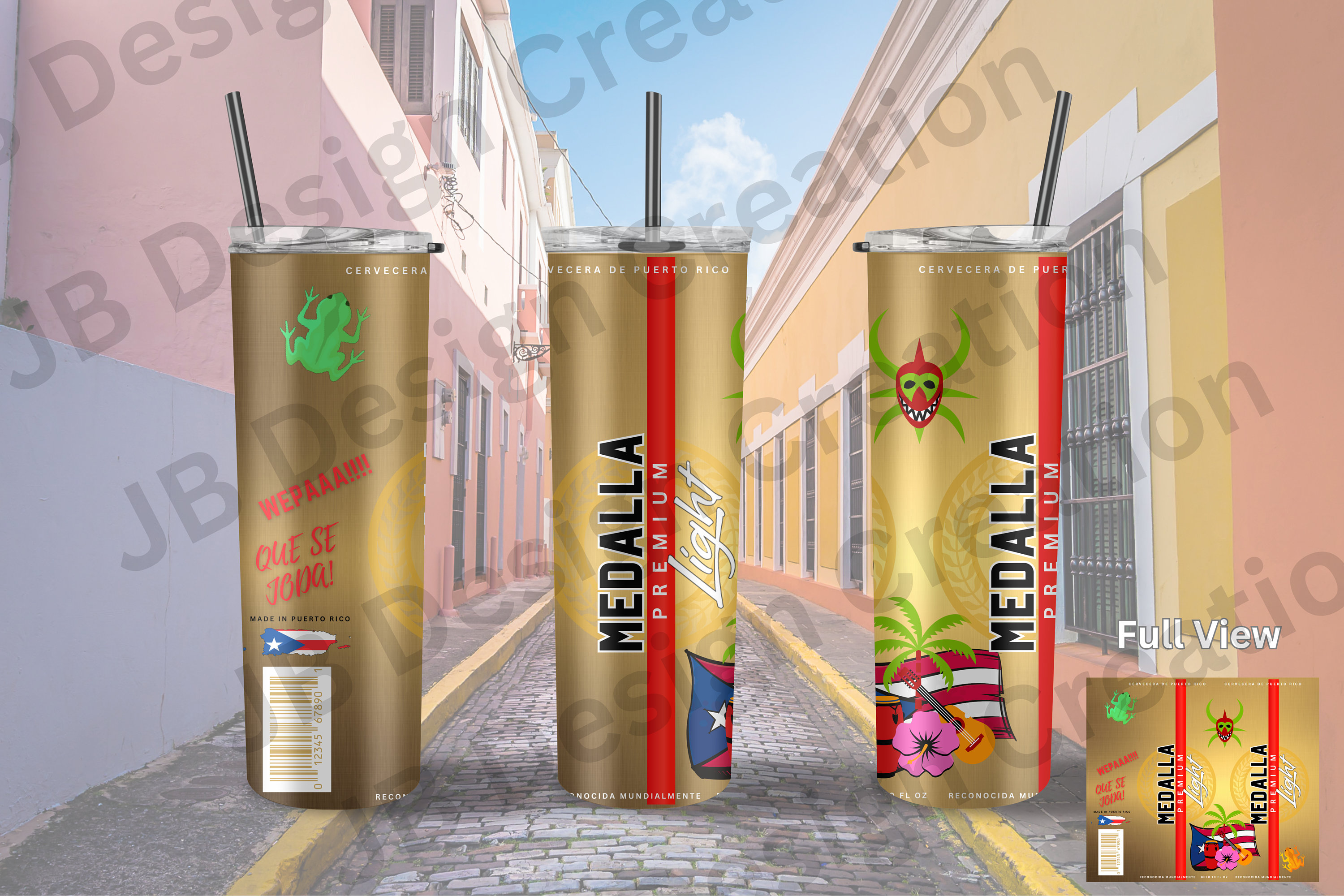 Medalla Light Tumbler Inspired Bymedalla Light Beer Puerto Rico Special ...