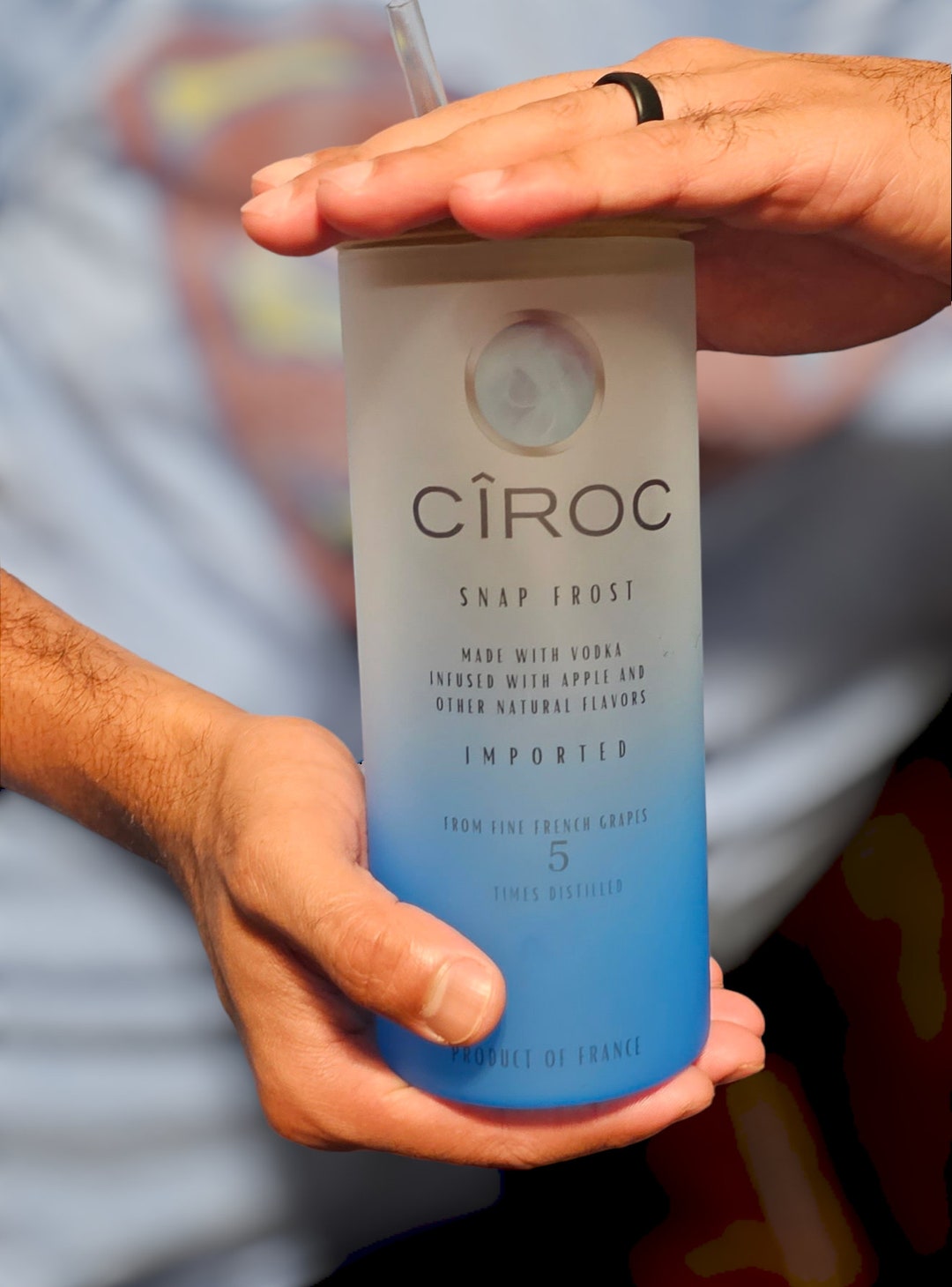 Ciroc Glass Tumbler With Lid 20 Oz Tumbler Etsy