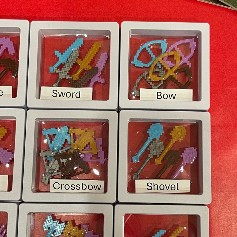 Minecraft Theme Birthday Party Flavors |goodie Bags | 13 Sets | 65 ...