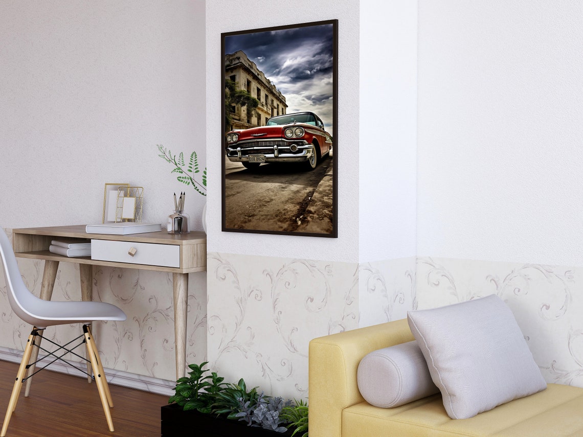 Classic 1959 American HDR Print - Hyper-realistic Digital Art - A ...