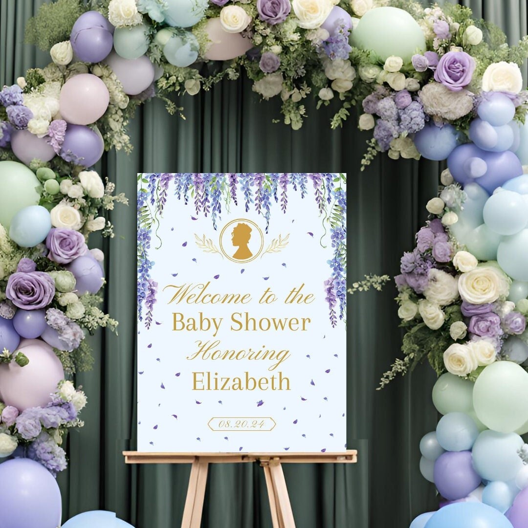 Bridgerton Theme Poster | Bridgerton Baby Shower | Digital Party Poster ...