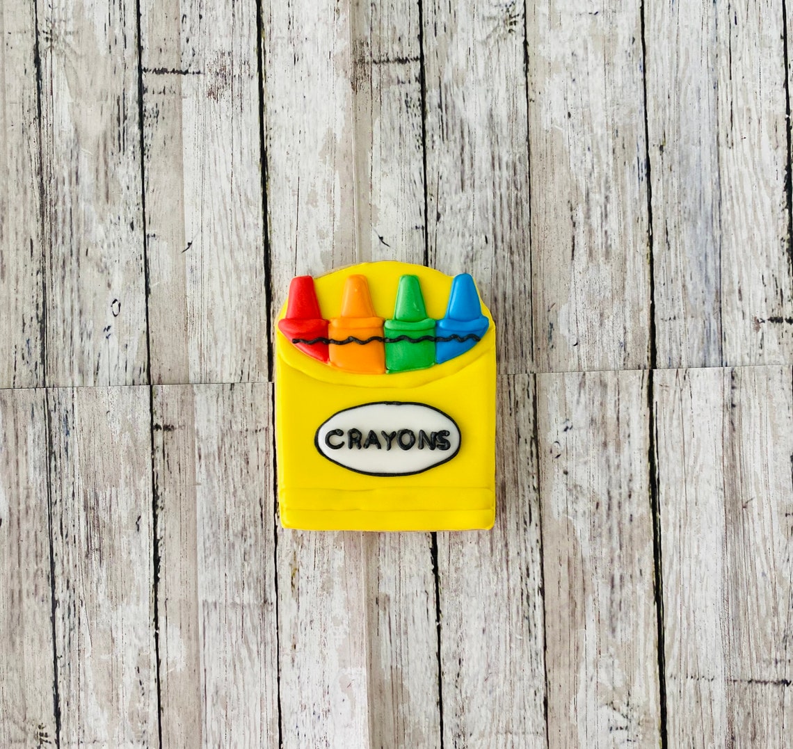 Crayon Box Cookie Cutter, Back to School Cutter, Teacher Cutter, Colors ...