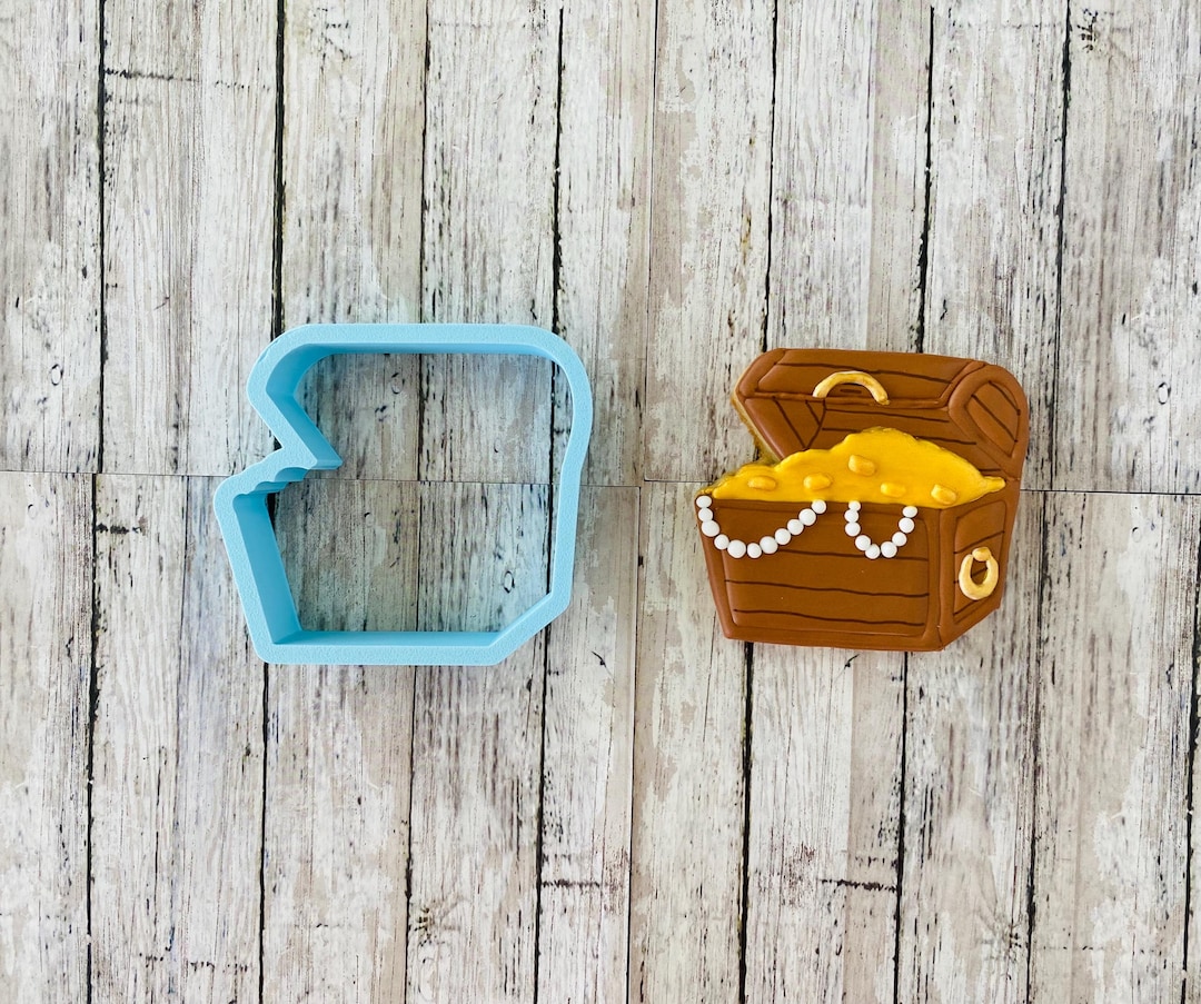 Treasure Chest Cookie Cutter, Treasure Cutter, Pirate Cutter, Sea ...