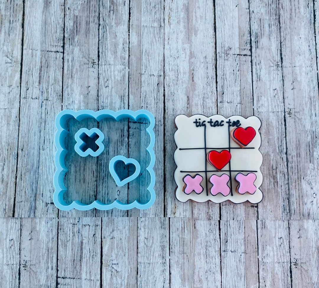 Tic Tac Toe Cookie Cutter, Valentines Cutter, Holiday Cutter, Kids ...
