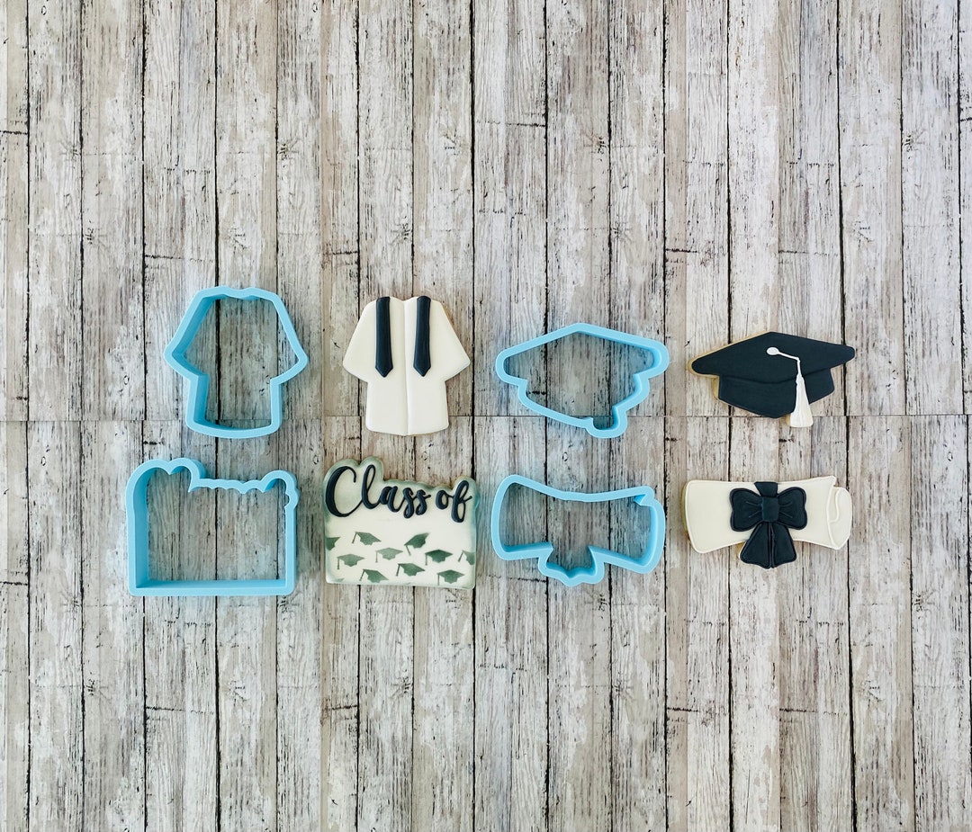 Graduation Cookie Cutters, Graduation Hat Cutter, Graduation Gown ...