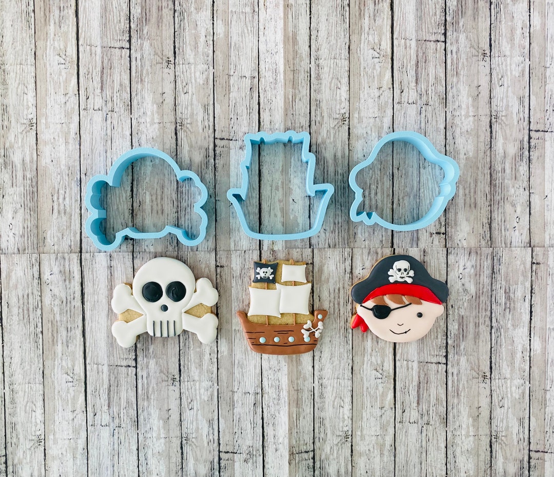 Pirate Cookie Cutter Set, Pirate Cutter, Pirate Ship Cutter, Skull ...