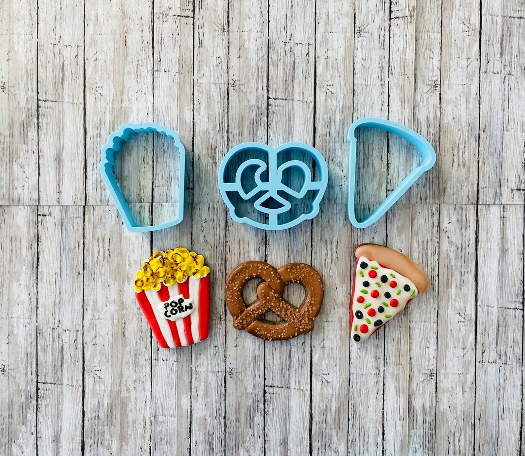 Carnival Food Cookie Cutter, Popcorn Cutter, Pizza Cutter, Food Cutter ...
