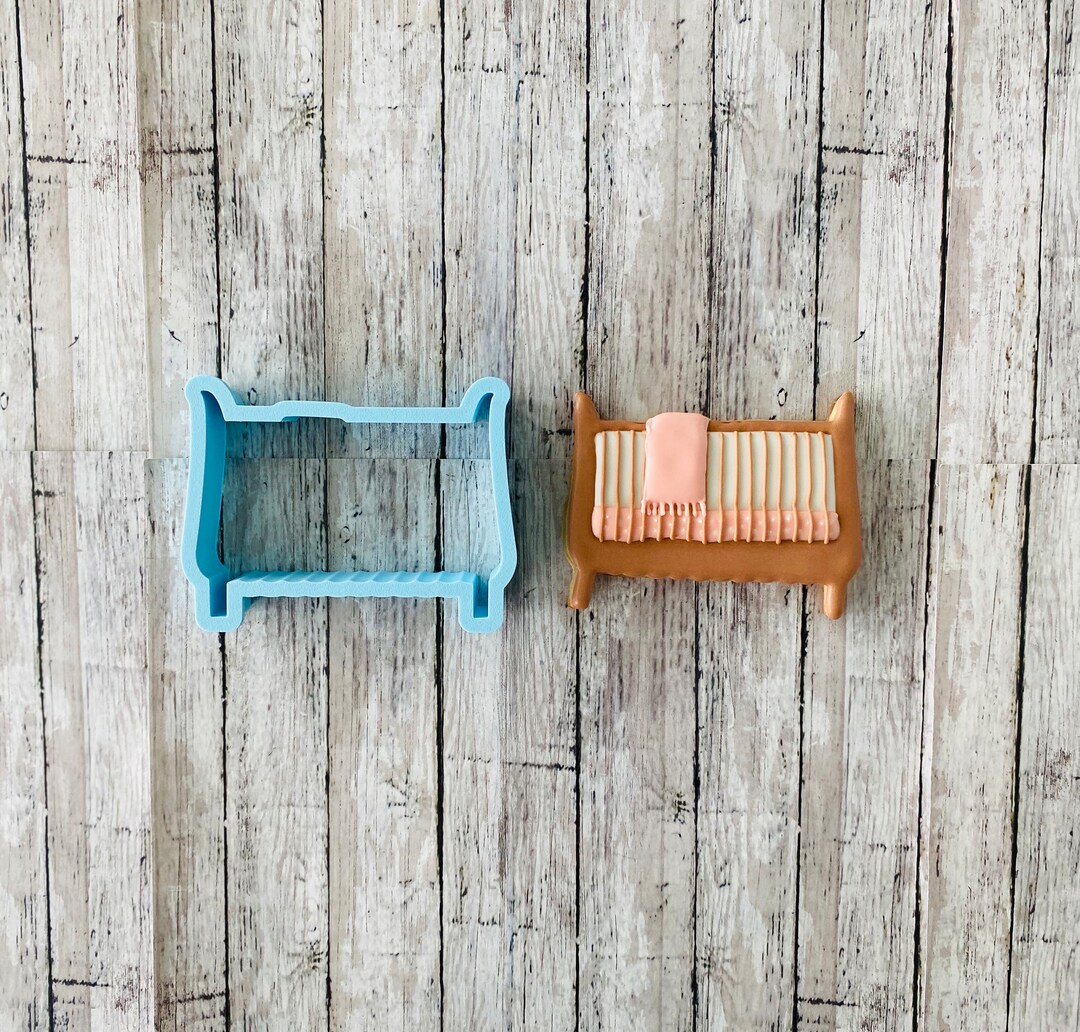 Baby Crib 1 Cookie Cutter, Baby Bed Cutter, Crib Cutter, Baby Shower ...