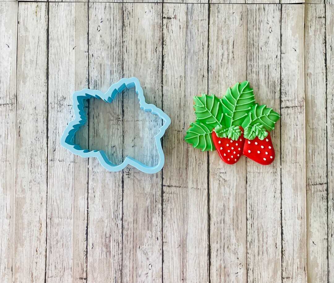 Strawberry Bunch Cookie Cutter, Fruit Cutter, Garden Cutter, Berry ...