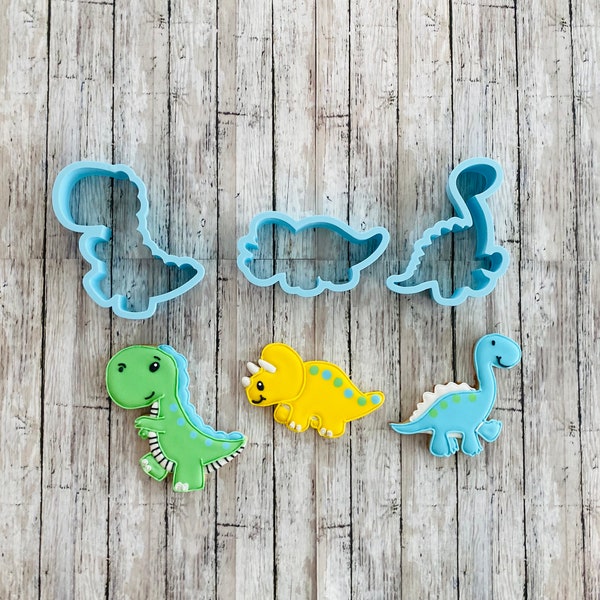 Dinosaur Cookie Cutters - Etsy