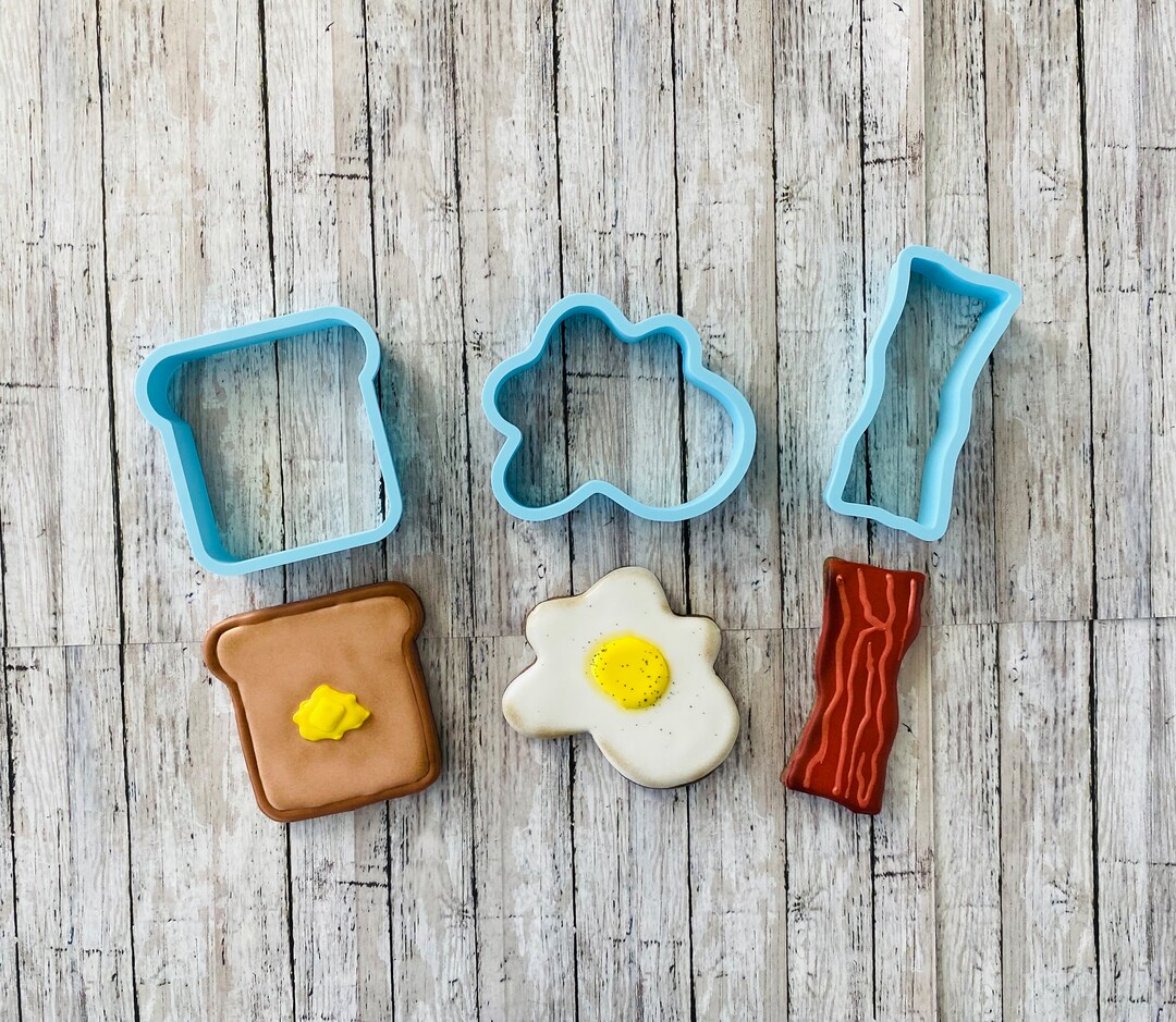 Breakfast Food Cookie Cutter, Egg Cutter, Bacon Cutter, Food Cutter ...