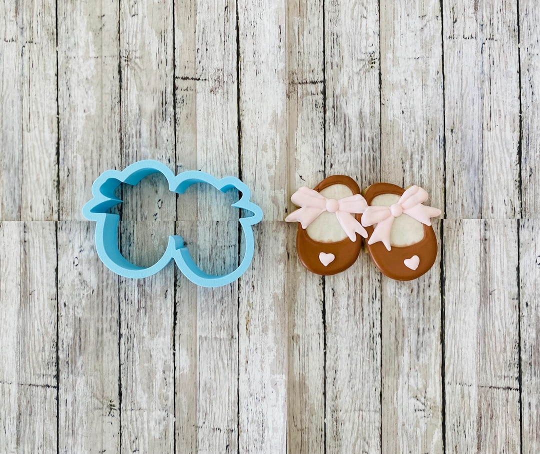 Baby Shoes With Bow Cookie Cutter, Girl Cutter, Baby Cutter, Baby ...