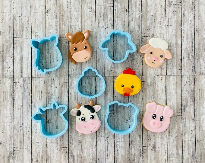 Farm Set Cookie Cutters - Etsy