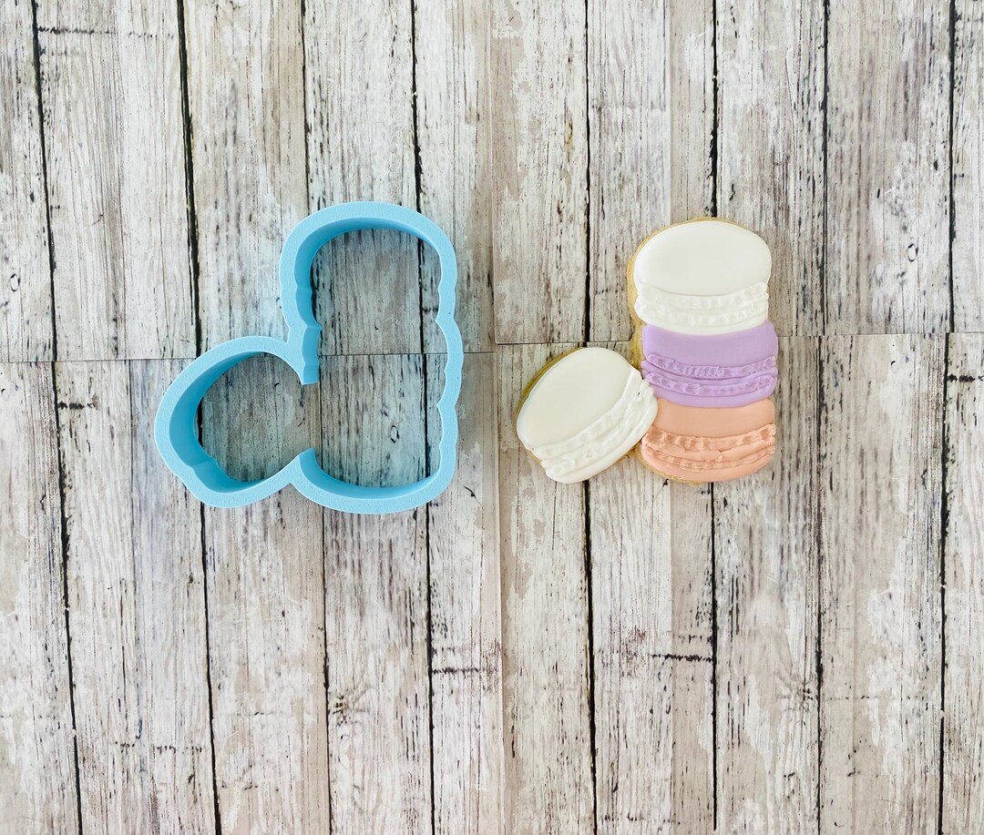 Macaron Cookie Cutter, Stacked Macaron Cutter, French Desert Cutter ...
