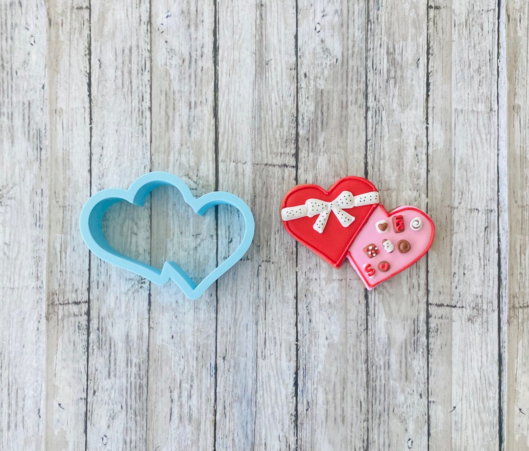 Double Heart Cookie Cutter, Shape Cutter, Heart Cutter, Wedding Cutter ...