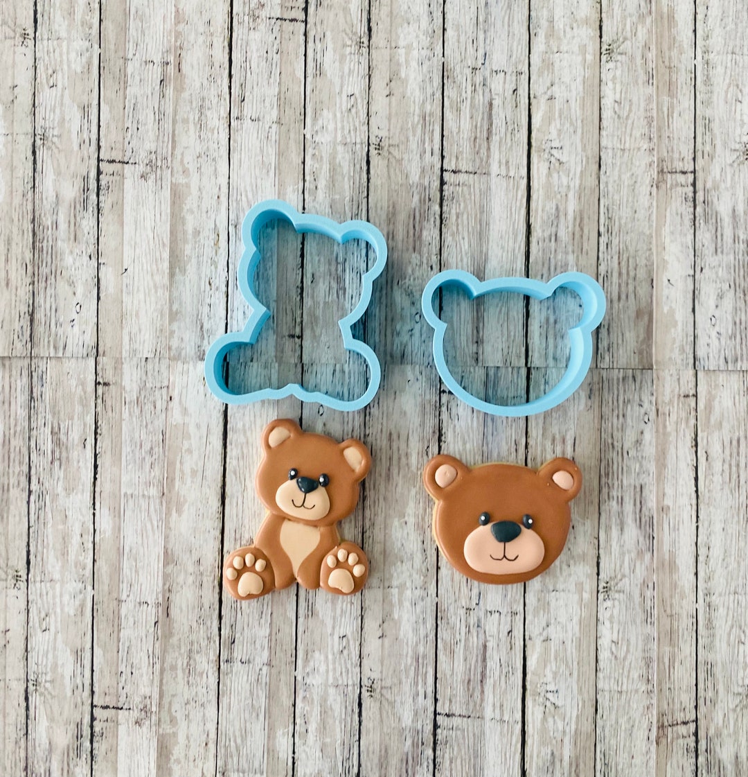 Teddy Bear Cookie Cutter, Bear Cutter, Brown Bear Cutter, Baby Shower ...