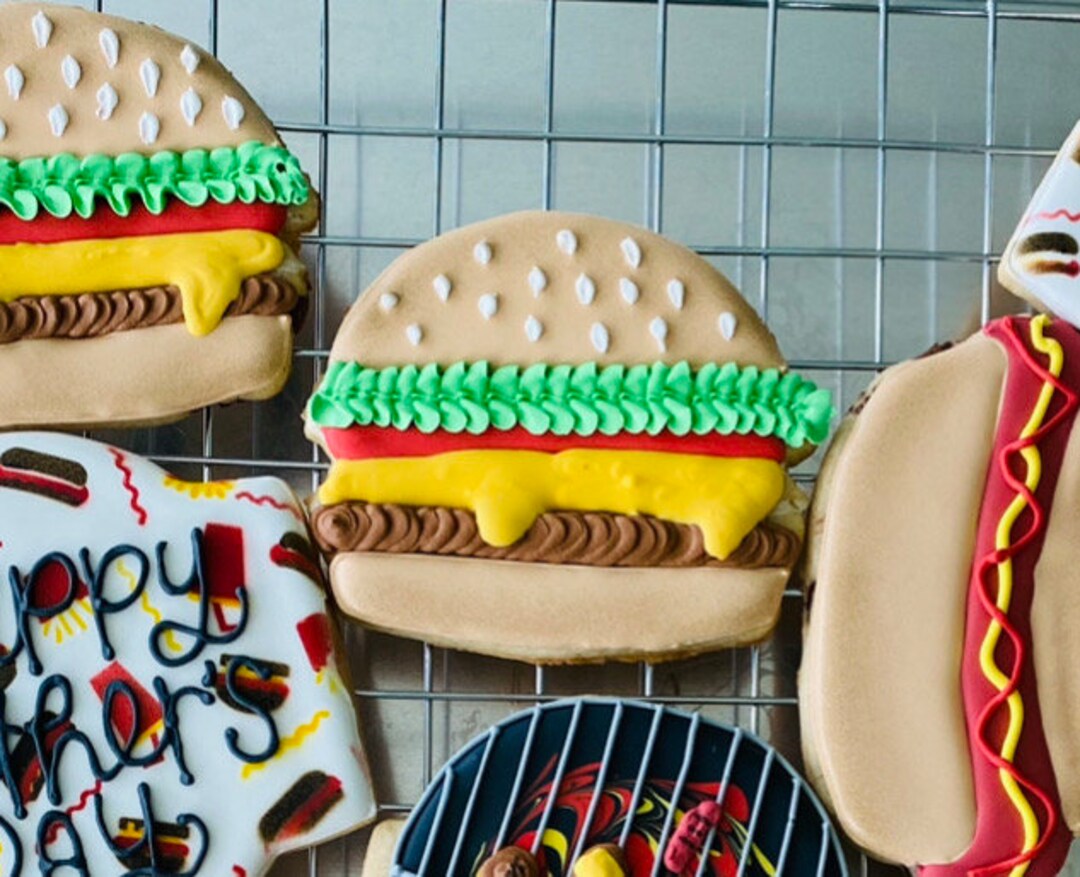 Hamburger Cookie Cutter BBQ Cutter Cookout Cutter Food - Etsy