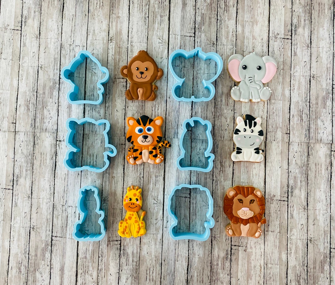 Zoo Animal Cookie Cutter, Zebra Cutter, Tiger Cutter, Elephant Cutter ...
