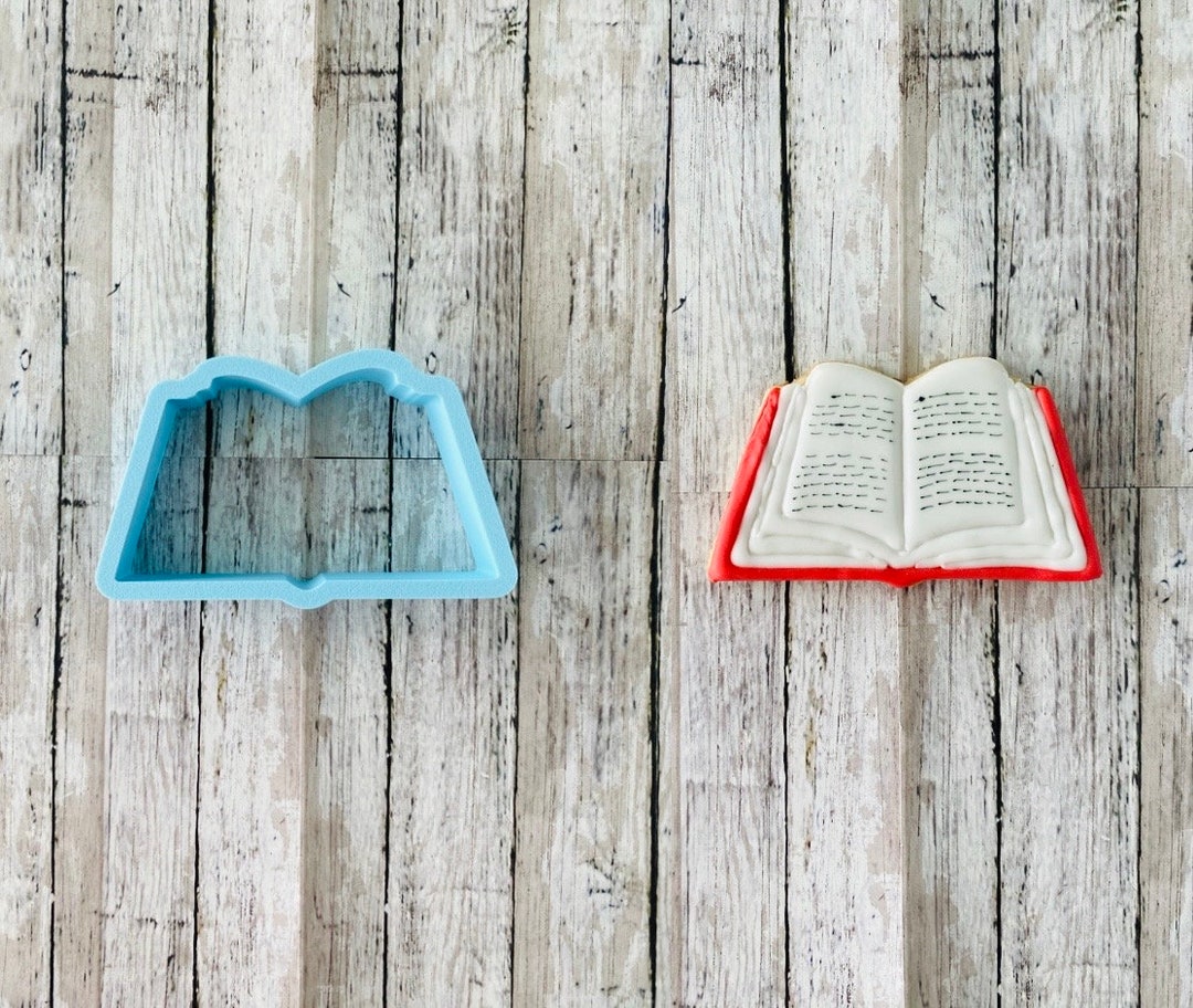 Open Book Cookie Cutter, Book Cutter, Back to School Cutter, Teacher ...