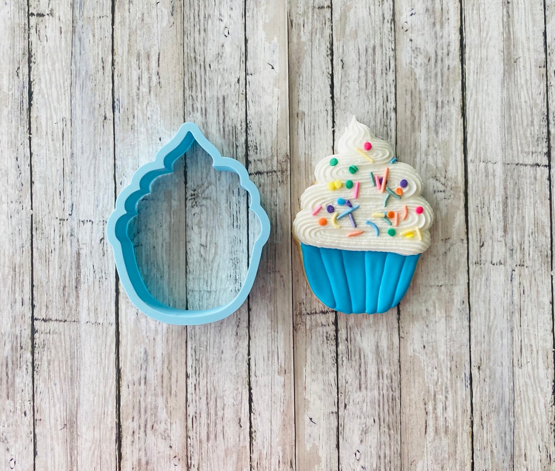 Cupcake Cookie Cutter, Birthday Cutter, Make a Wish Cutter, Celebration ...