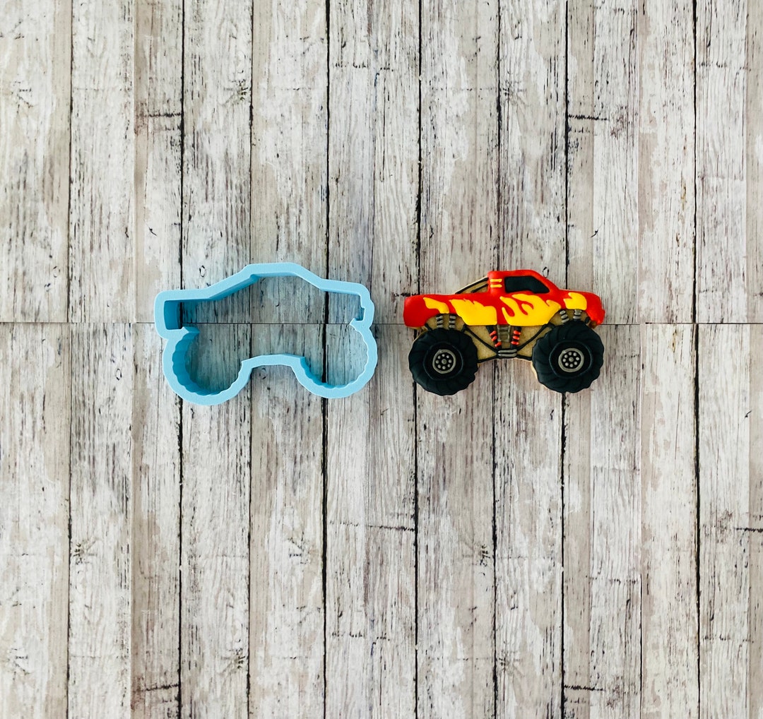 Monster Truck Cookie Cutter, Truck Cutter, Boy Cutter, Vehicle Cutter ...