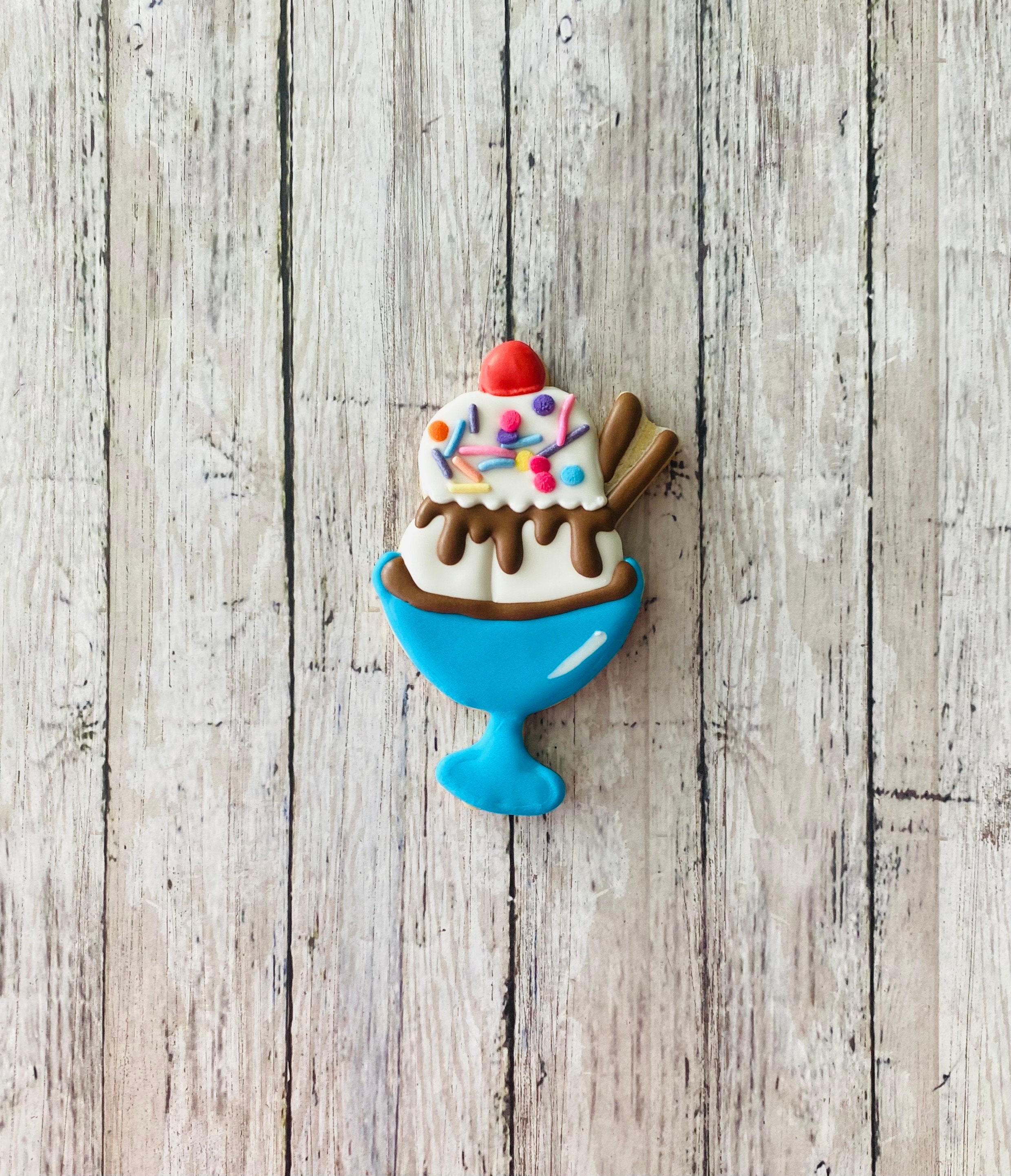 Ice Cream Sundae Cookie Cutter, Ice Cream Cutter, Desert Cutter, Party ...