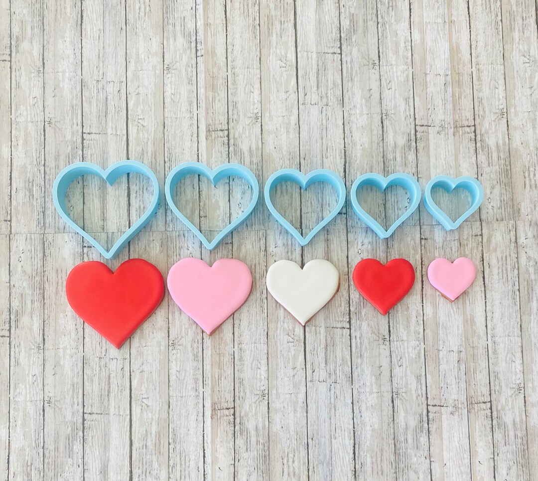 Heart Cookie Cutter, Valentines Cutter, Shape Cutter, Heart Mini Cutter ...